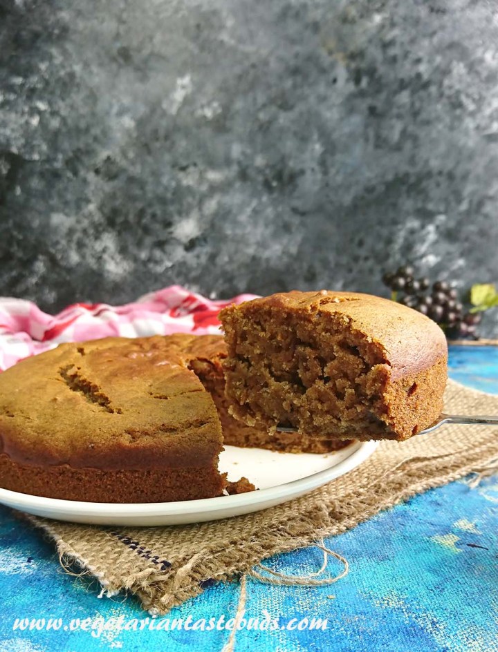 Eggless Dates And Walnut Cake Vegetarian Tastebuds