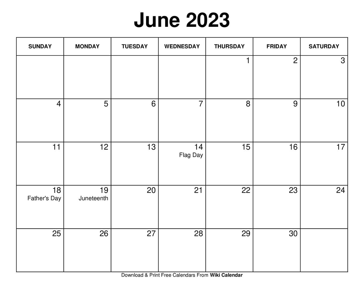 June 2023 Calendar Word Printable Calendar Collection