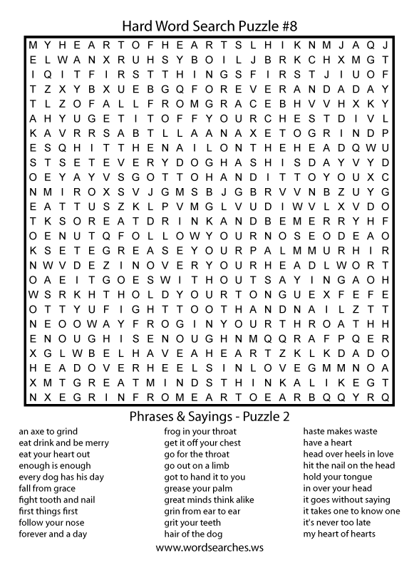 10 Best Extremely Hard Word Search Printables Printableecom Very