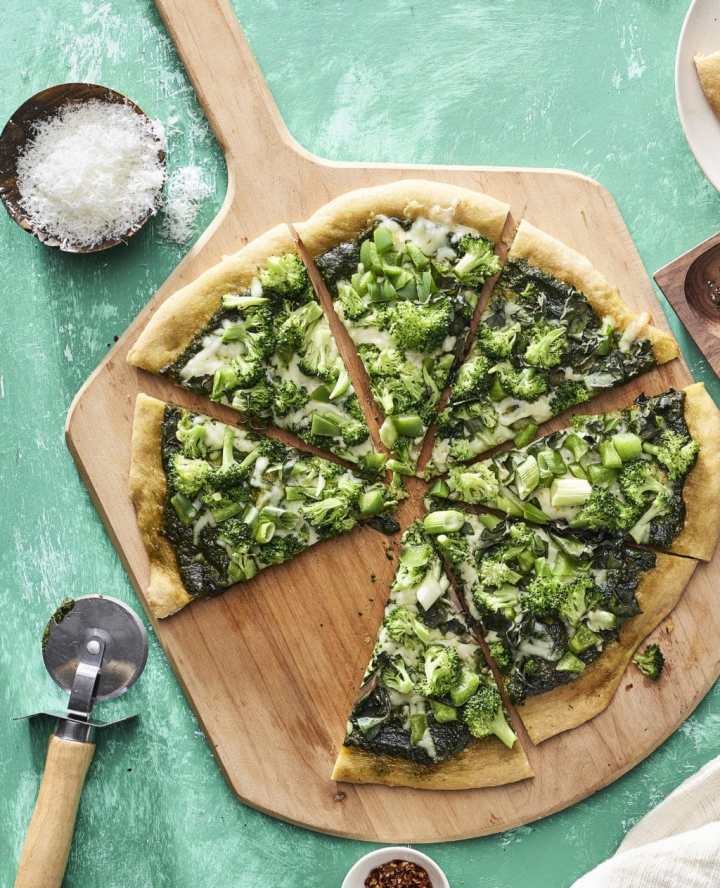 Green Veggie Pesto Pizza Your Choice Nutrition