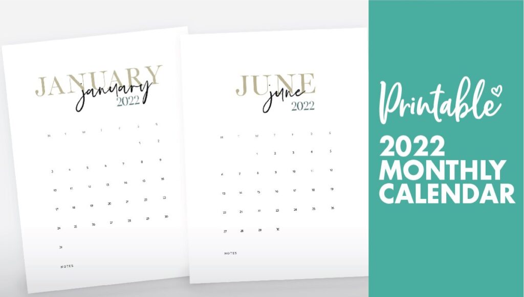 2022 Calendar Printable Free Horizontal Blue Hd Template 3 Word