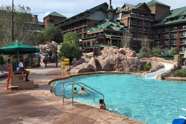 Disney Wilderness Lodge Swimming Pool Water Slide