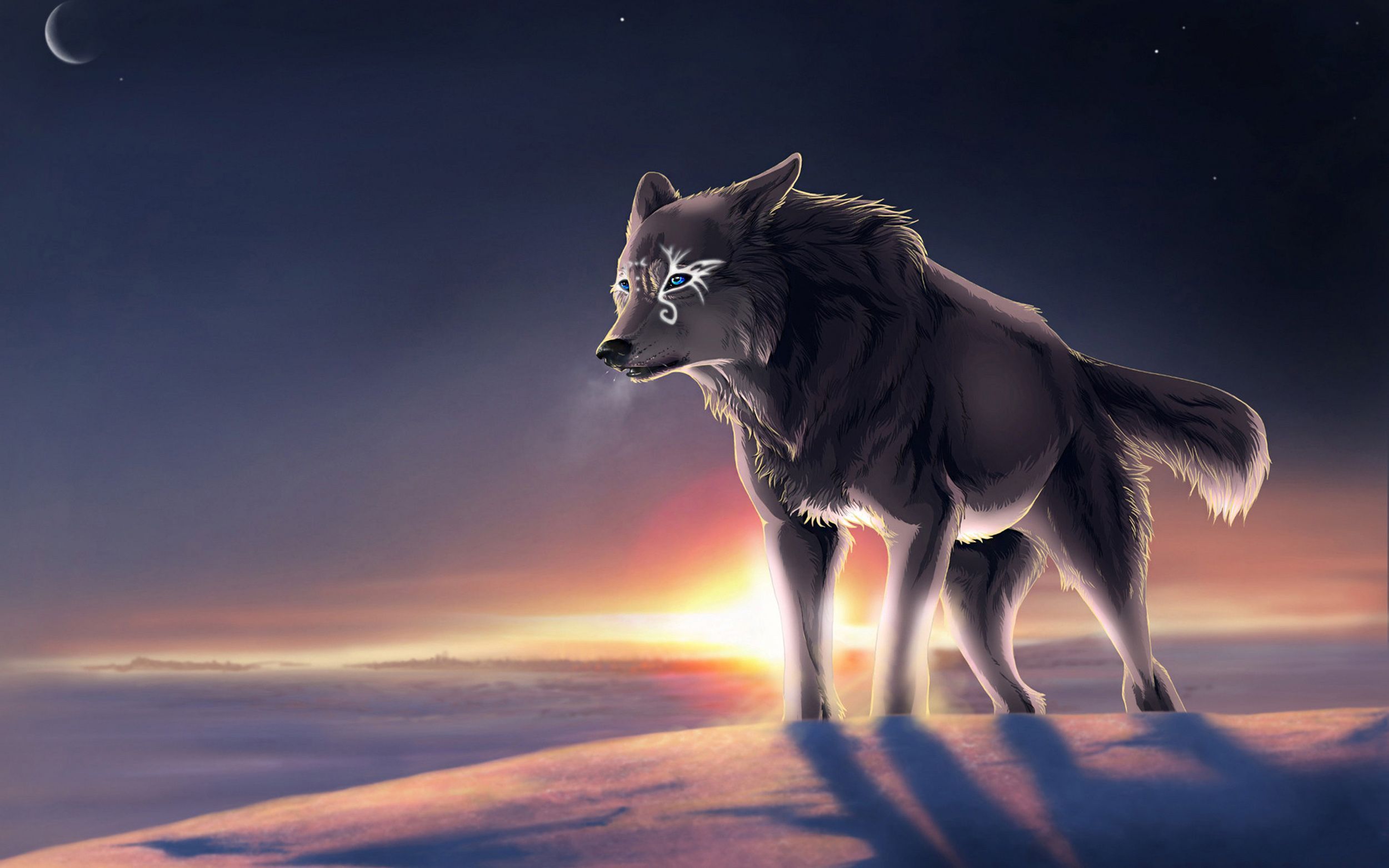 Anime Galaxy Cool Wolf Wallpapers Galaxy Wolves Wallpapers Wallpaper