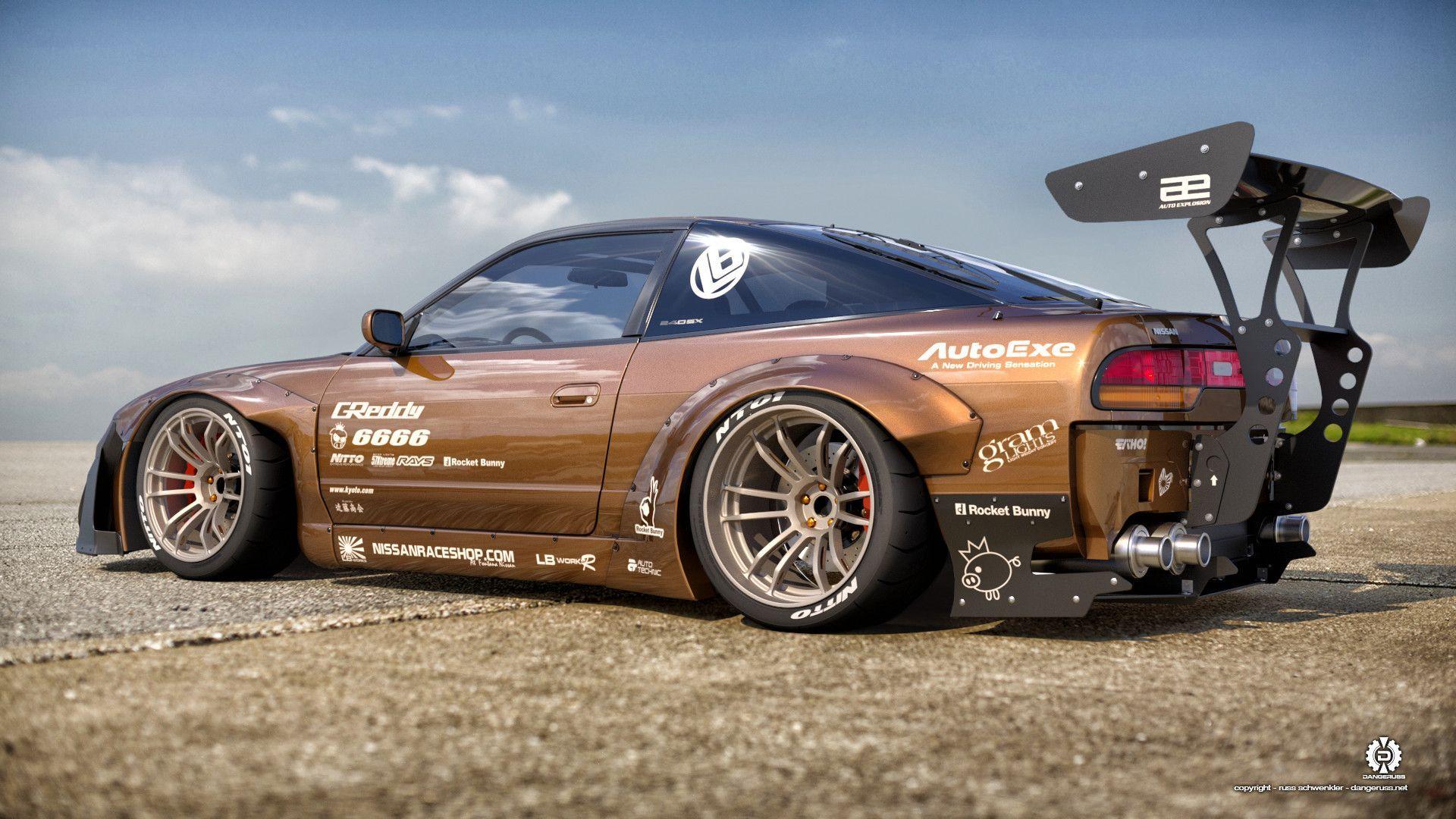 Nissan 240sx Rocket Bunny White S13 Ps13 Silvia Rocket Bunny V1 Wide