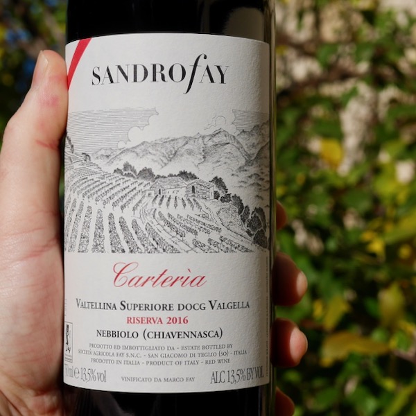 Sandro Fay Valgella Valtellina Superiore Riserva Carteria 2016 Wine