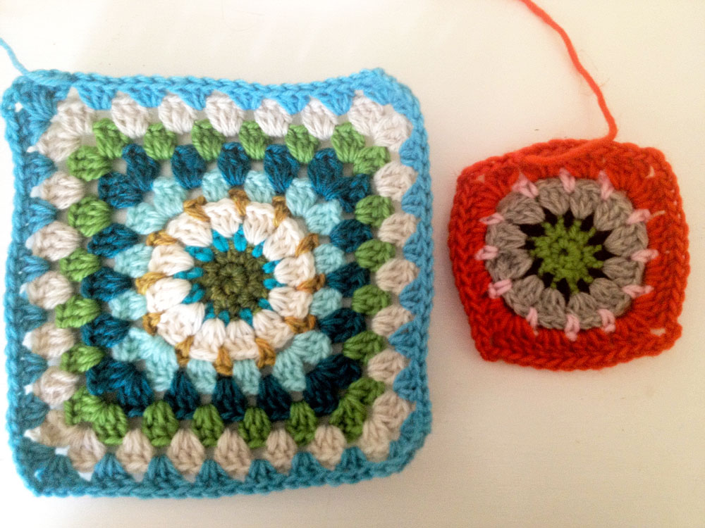 Crocheted Granny Square Sampler Afghan Project Wise C
