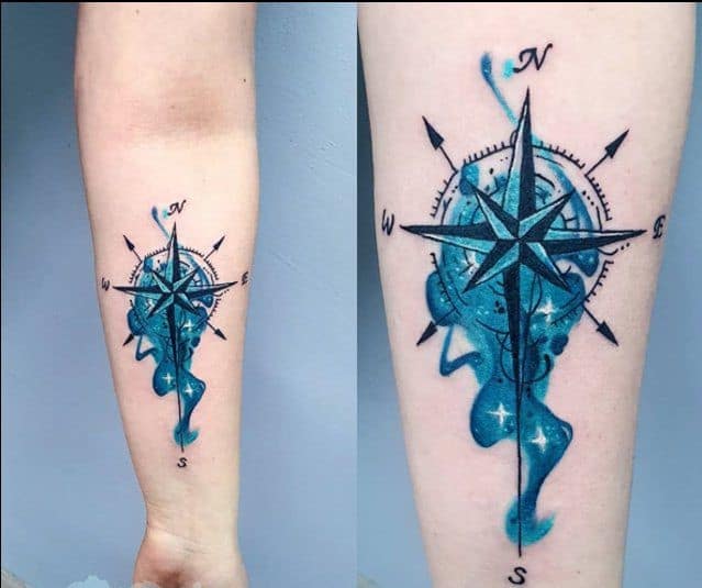 50 Latest Compass Tattoo Design And Ideas For Men And Women