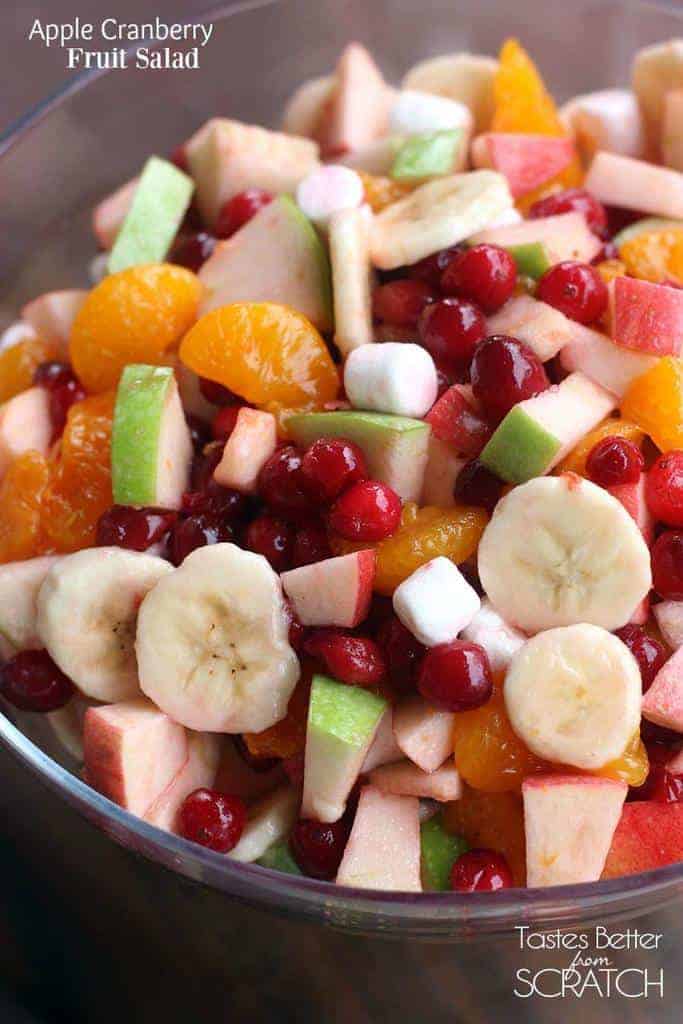 Apple Cranberry Fruit Salad Tastes Better From Scratch