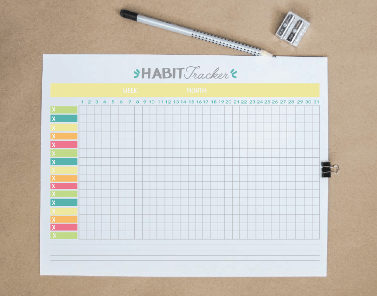 Habit Tracker Printable Bullet Journal