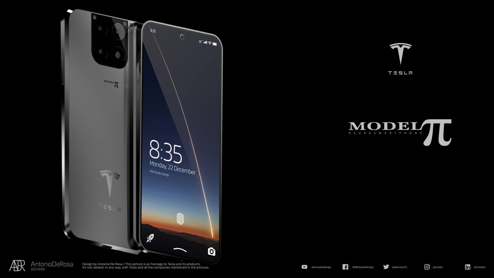 Tesla Model Pi Smartphone Concept Imagined By Designer Video