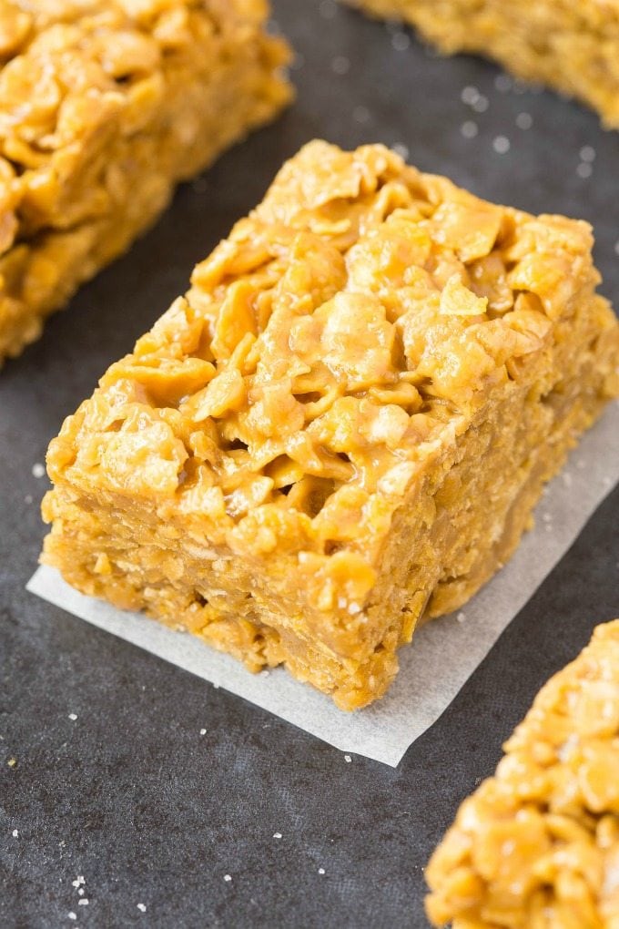 Peanut Butter No Bake Cookies Corn Flakes