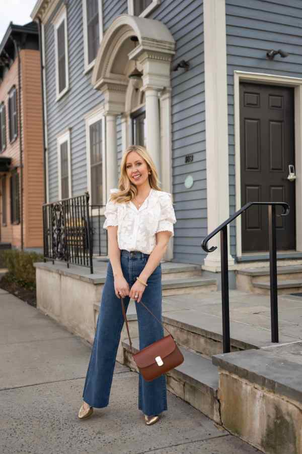 How To Style Wide Leg Jeans The Fashion House Mom