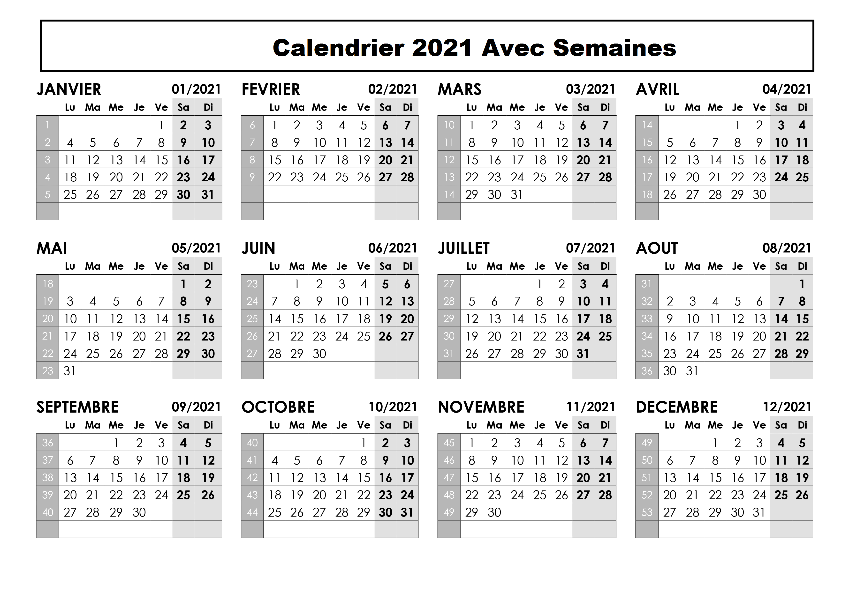 Planning Semaine Paire Impaire 2021 Calendrier Des Semaines 2021