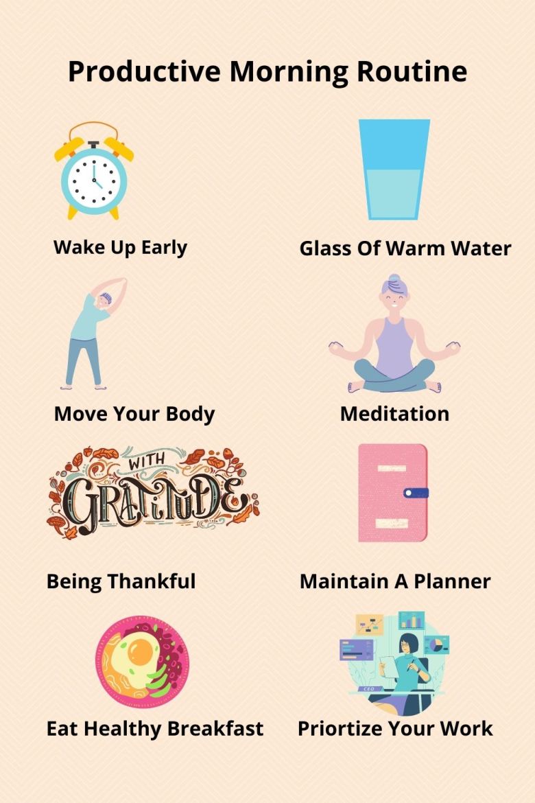 10 Secrets To Have Productive Morning Routine Themommyscorner