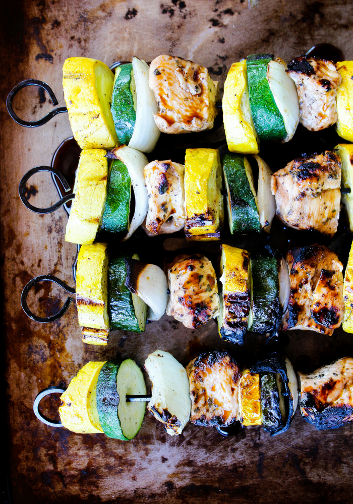 Garlic Balsamic Chicken Kabobs The Whole Cook