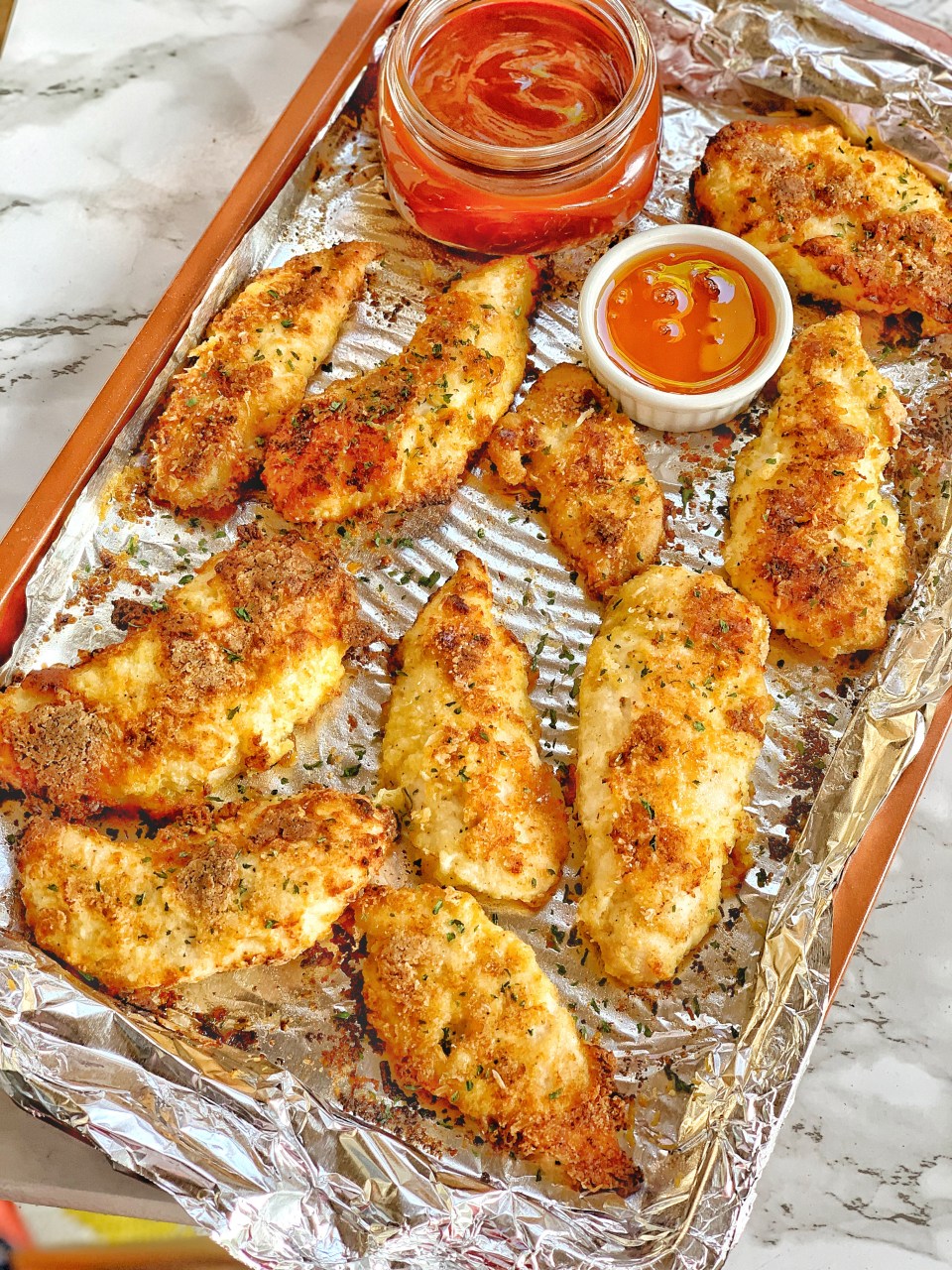 Baked Parmesan Chicken Tenders The Tipsy Housewife