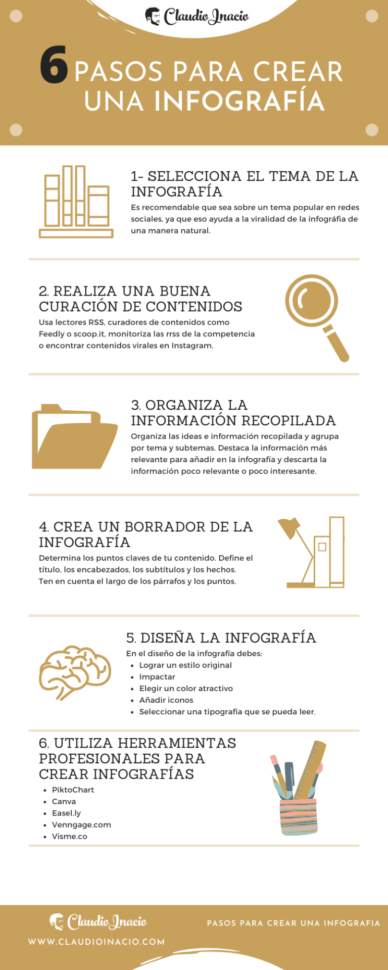 6 Pasos Para Crear Un Infografía Infografia Infographic