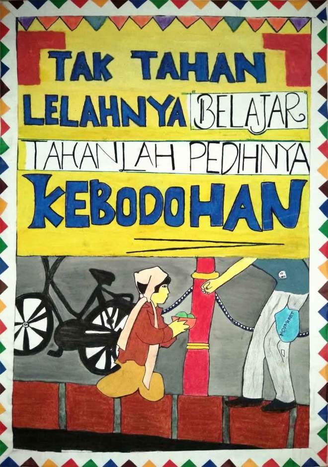 Contoh Poster Pendidikan Yang Menarik Sketsa