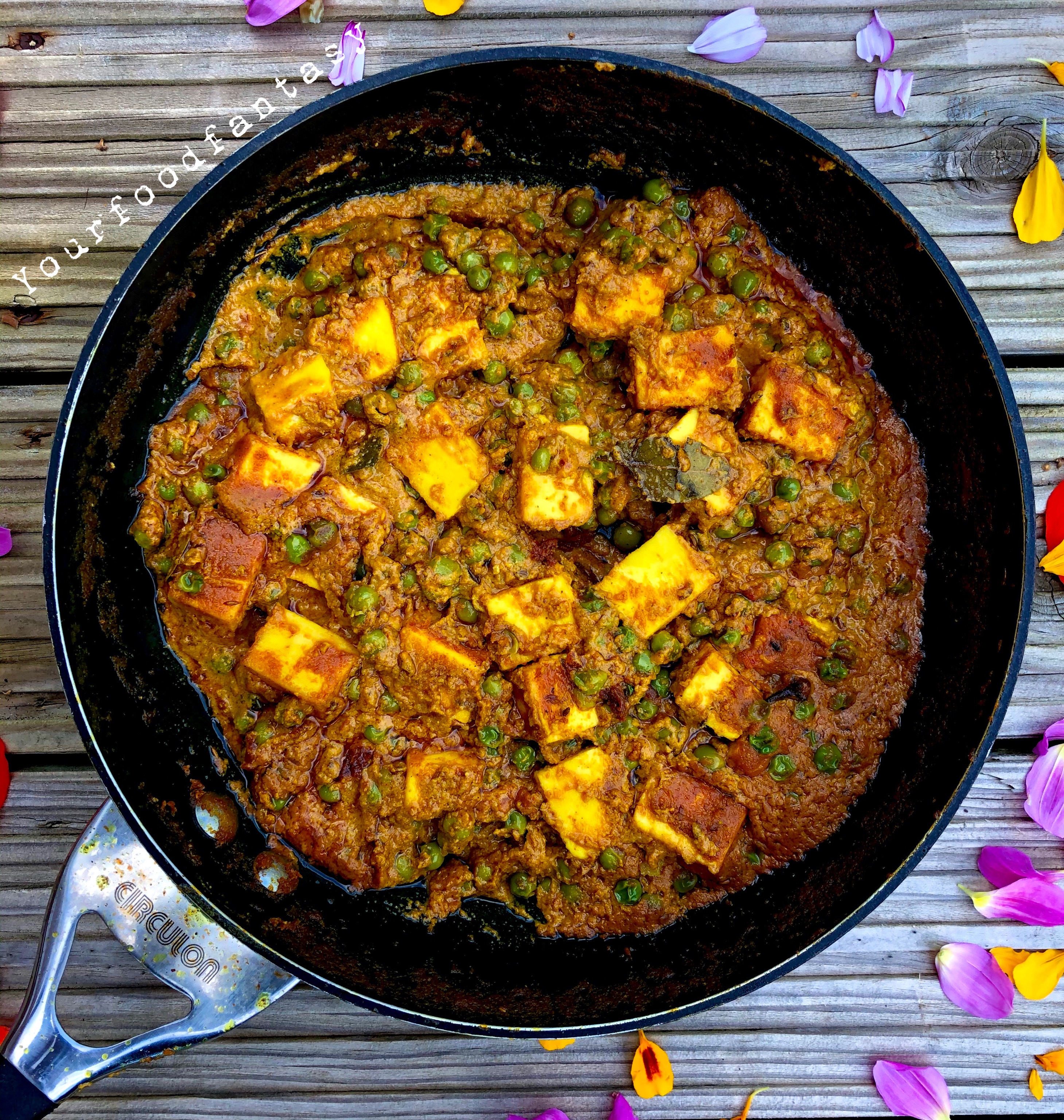 Easy Matar Paneer Recipe Restaurant Style Your Food Fantasy