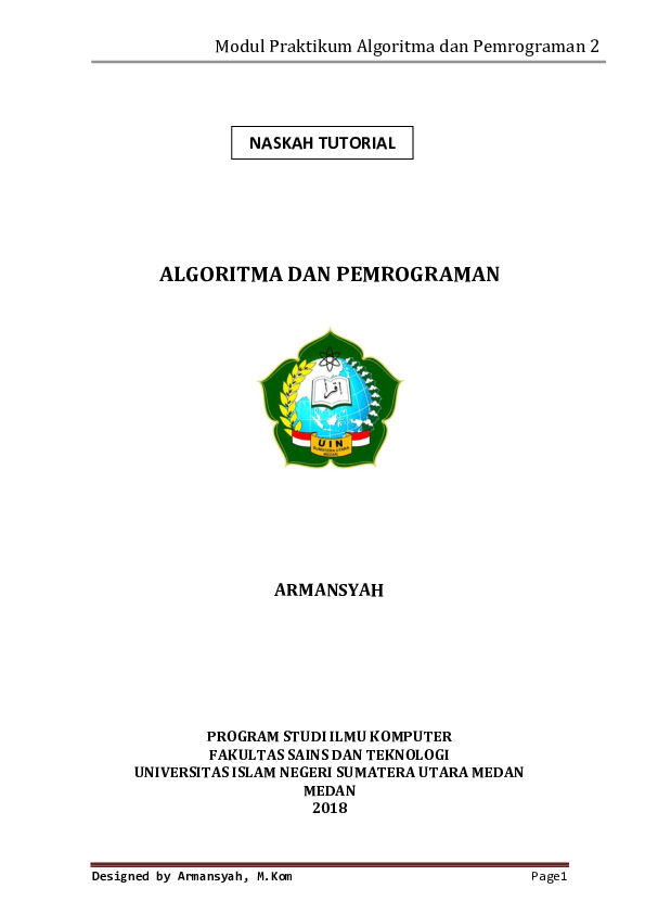 Modul Algoritma Dan Pemrograman 2 Studyhelp