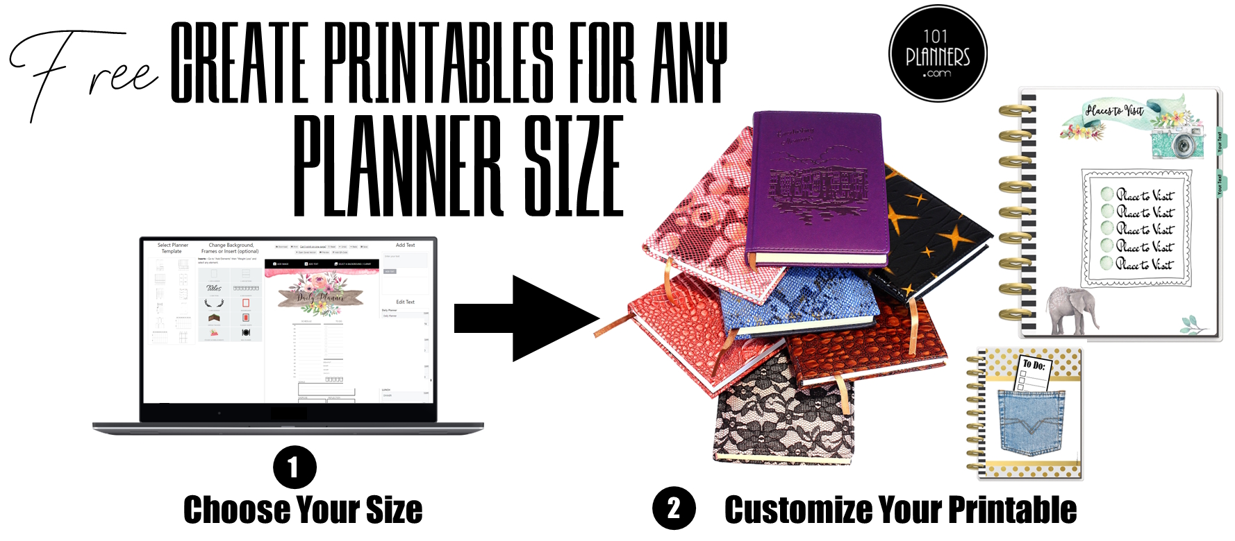 Planner Sizes Each Printable Is Available In 8 Planner Sizes Free