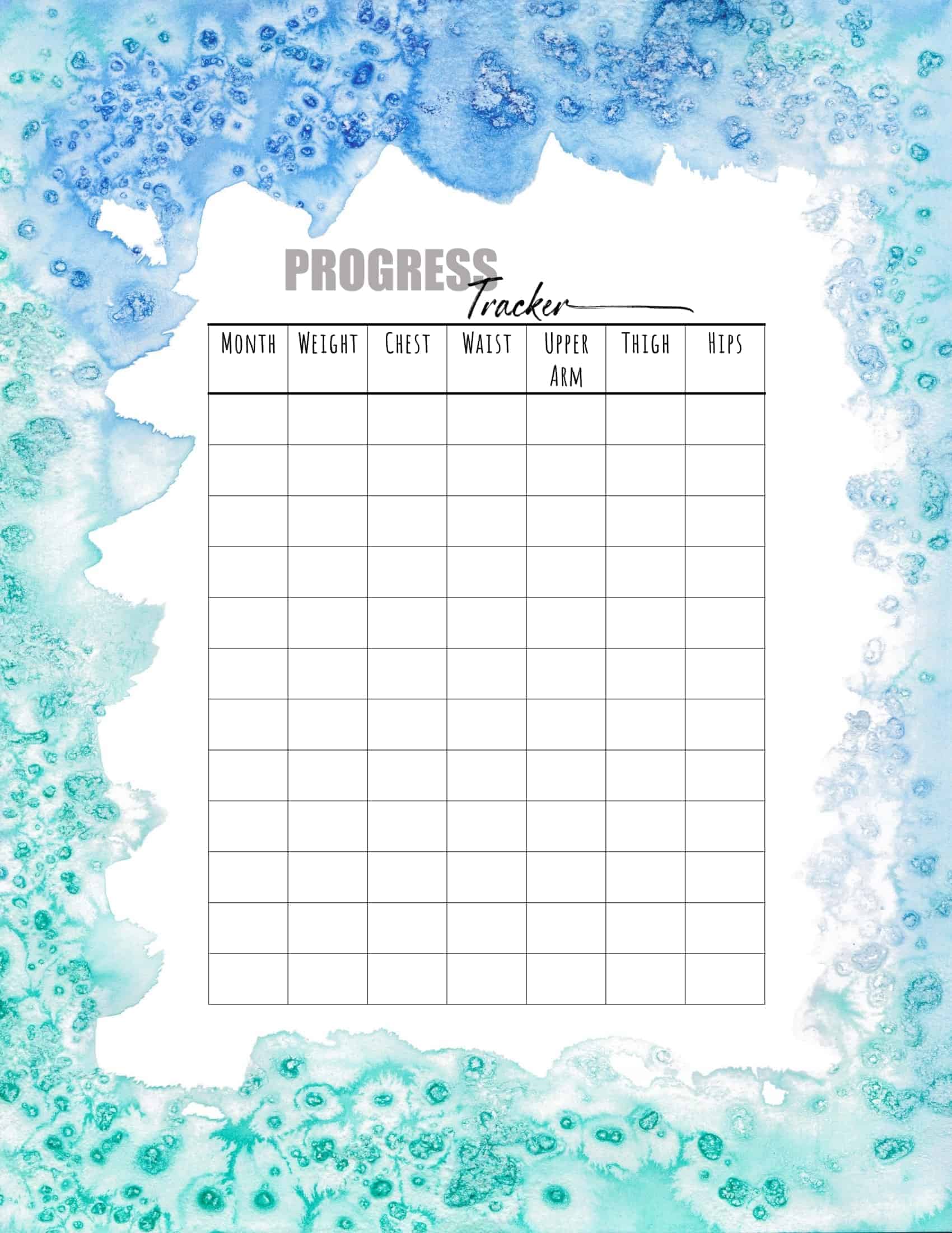 Free Weight Loss Tracker Printable Customize Before You Print