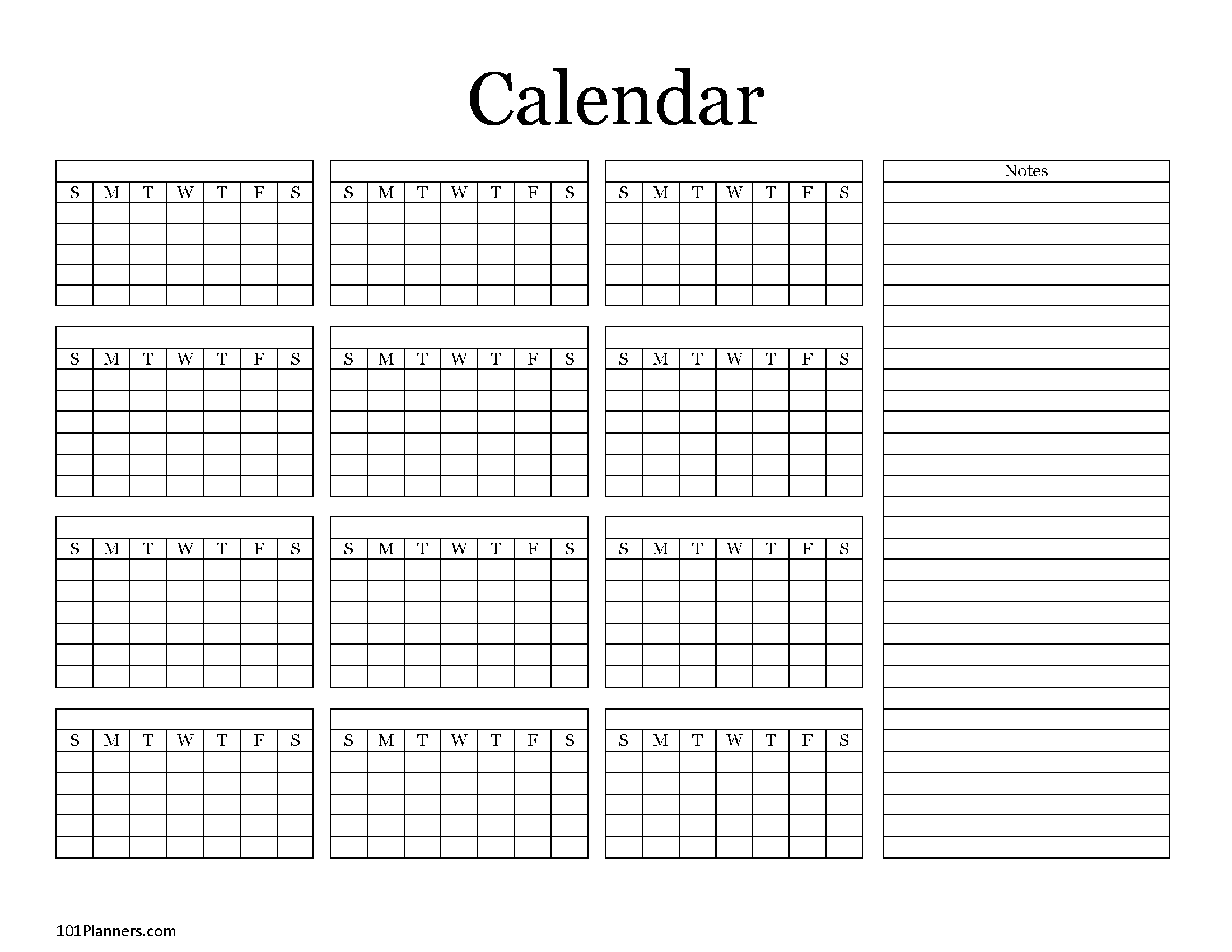Free Blank Calendar 2023 Word Editable Pdf And Image Files