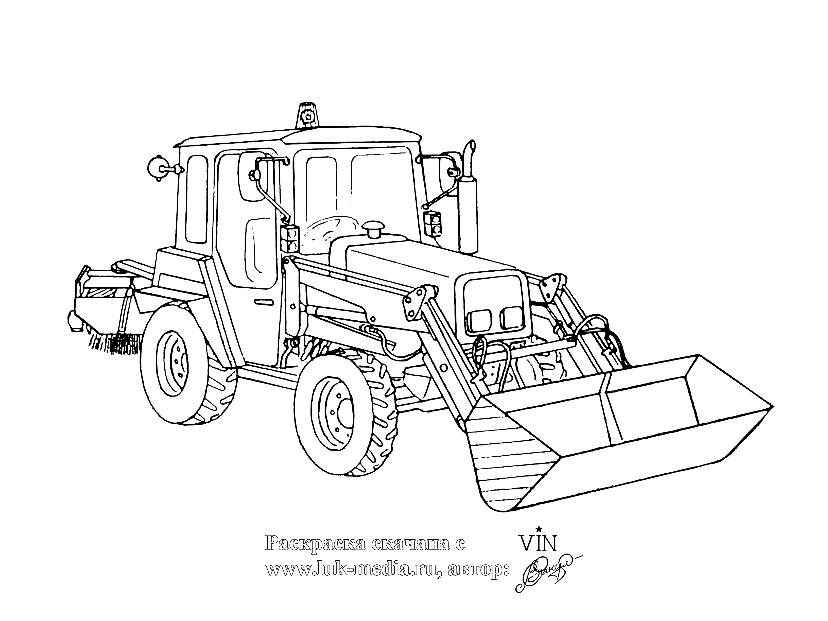 Dibujo De Tractor Para Colorear Dibujos Y Juegos Para Pintar Y Sexiz Pix