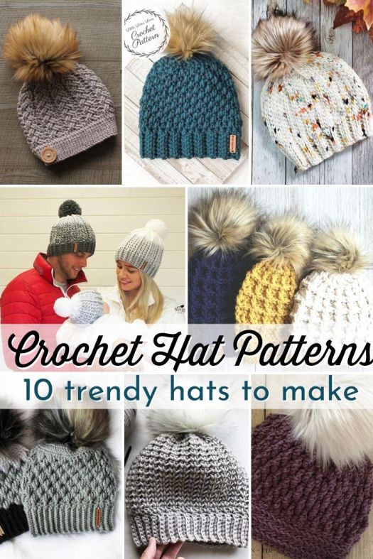 10 Crocheted Hats Patterns To Love