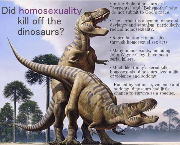 Homophobic Theory Of Dinosauric Extinction Boing Boing