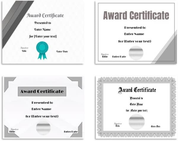 Free Editable Certificate Template Customize Online And Print At Home