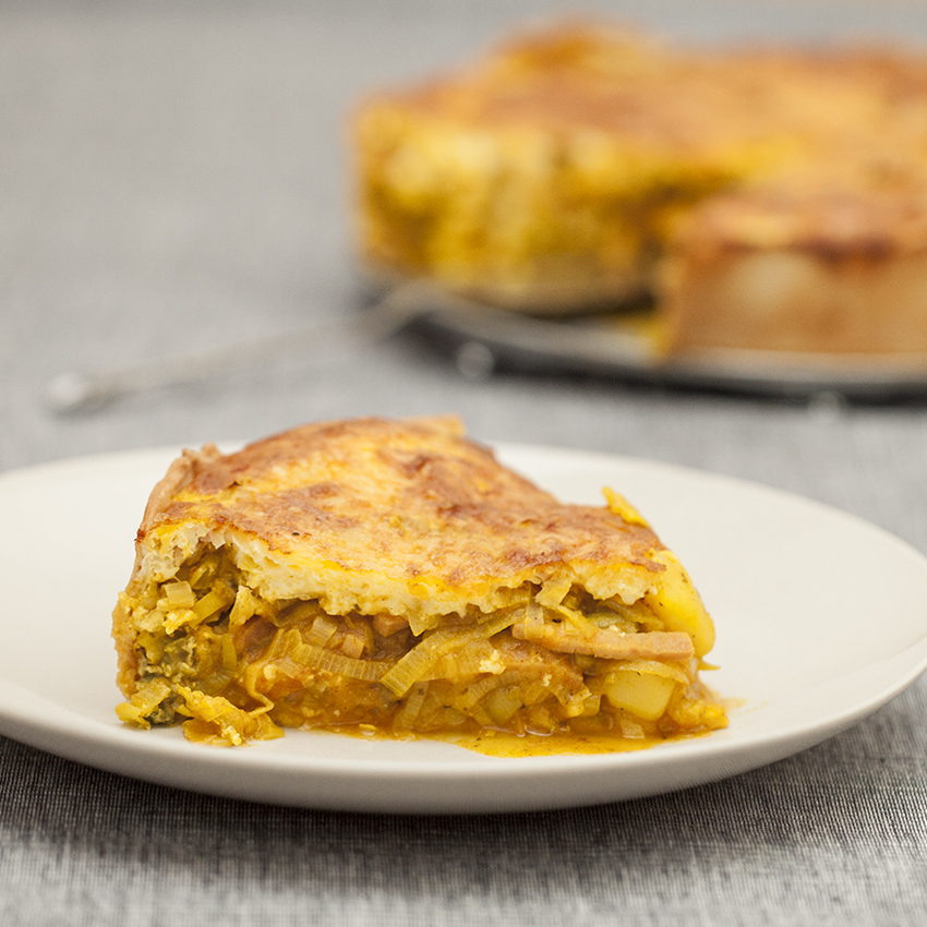 Curry Quiche Met Prei Aardappel En Ham Cuisinevansabinenl