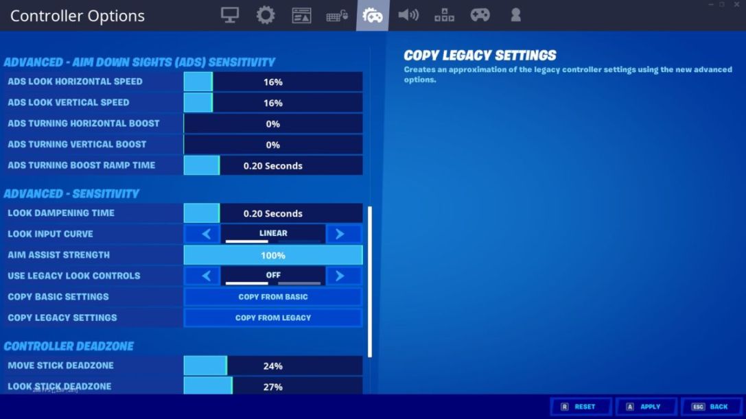 Best Fortnite Controller Settings Presets Edits Sensitivity And More