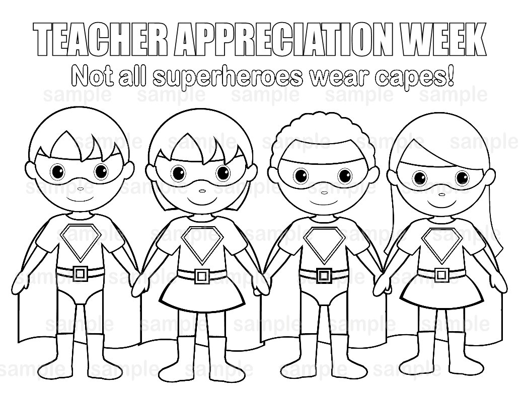 ️free Coloring Pages For Teacher Appreciation Week Free Download