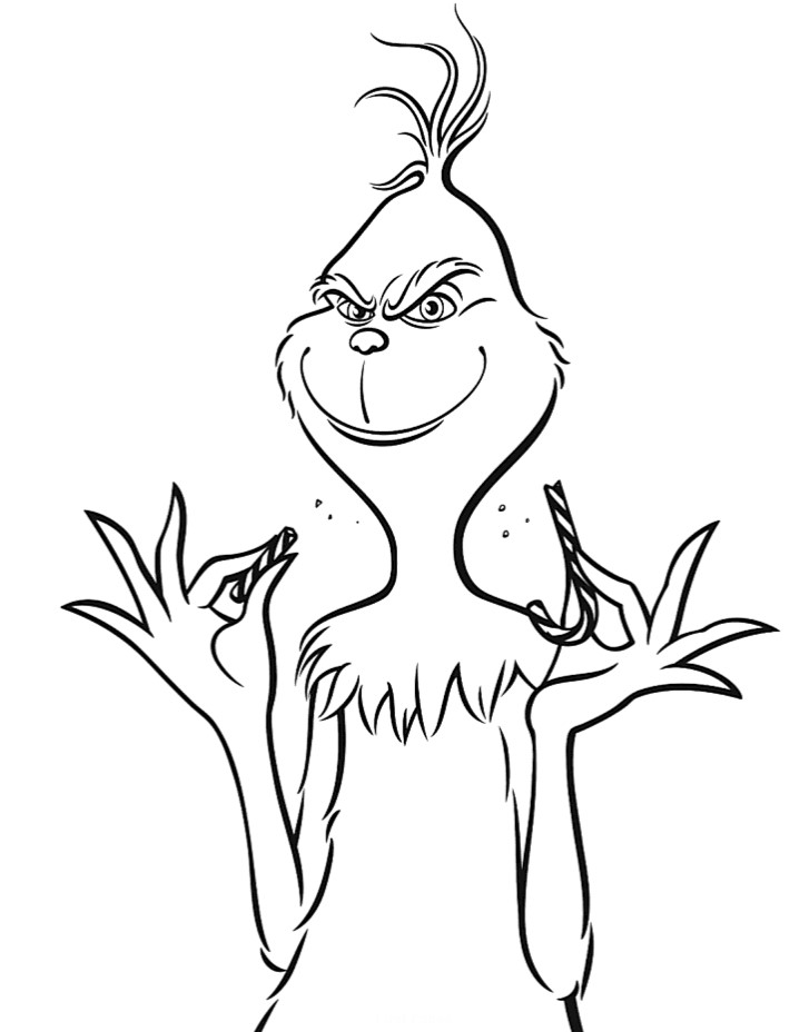 Grinch Coloring Pages Free Printable