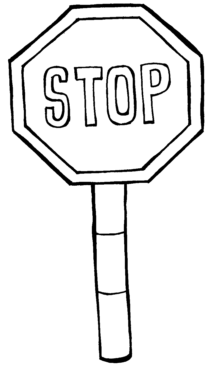 Dibujo De Senal De Stop Para Colorear Dibujos Para Colorear