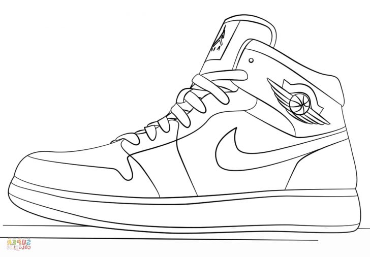 Printable Air Force 1 Coloring Page