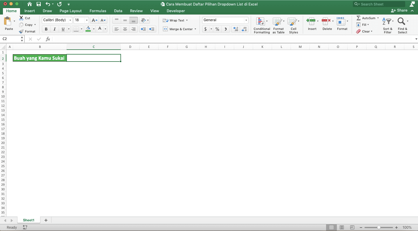 Cara Membuat Pilihan Dropdown Di Excel Hongkoong