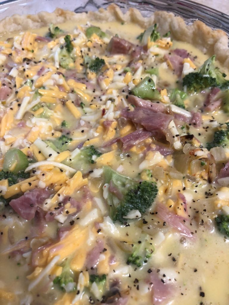 Rustic Broccoli Ham Quiche Cooking Through Generations