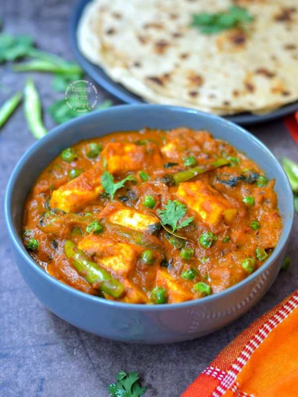 Dhaba Style Matar Paneer Cooking From Heart