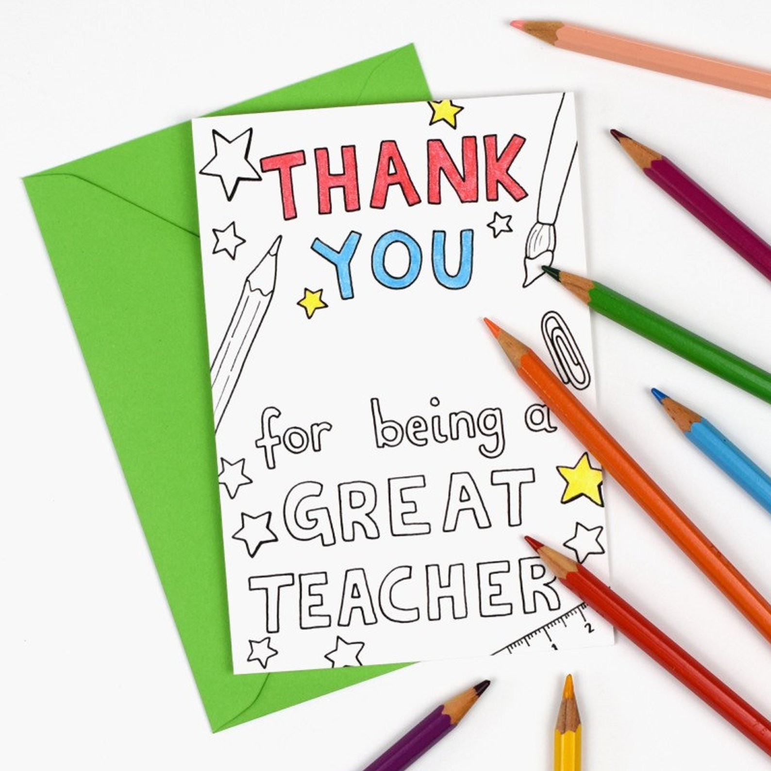 Printable Teacher Appreciation Card