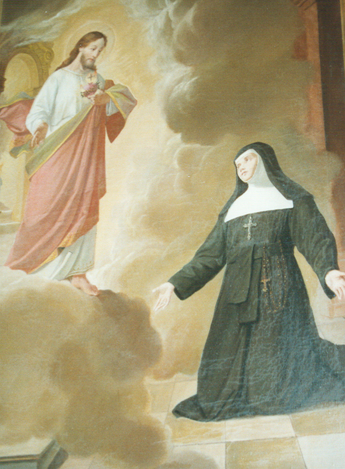 Saint Margaret Mary And The Sacred Heart