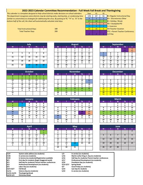 Stma District Calendar