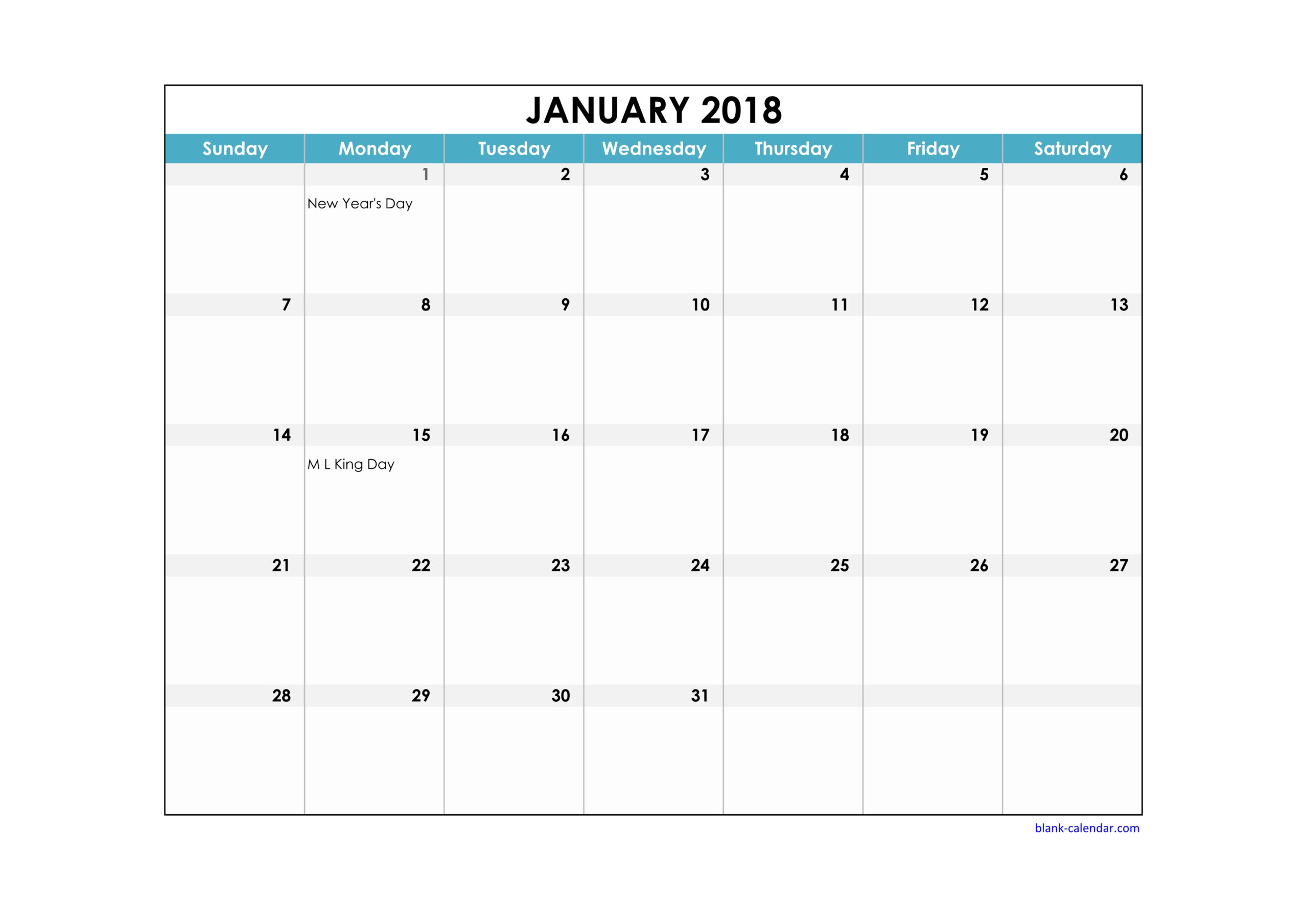 Printable Free Calender