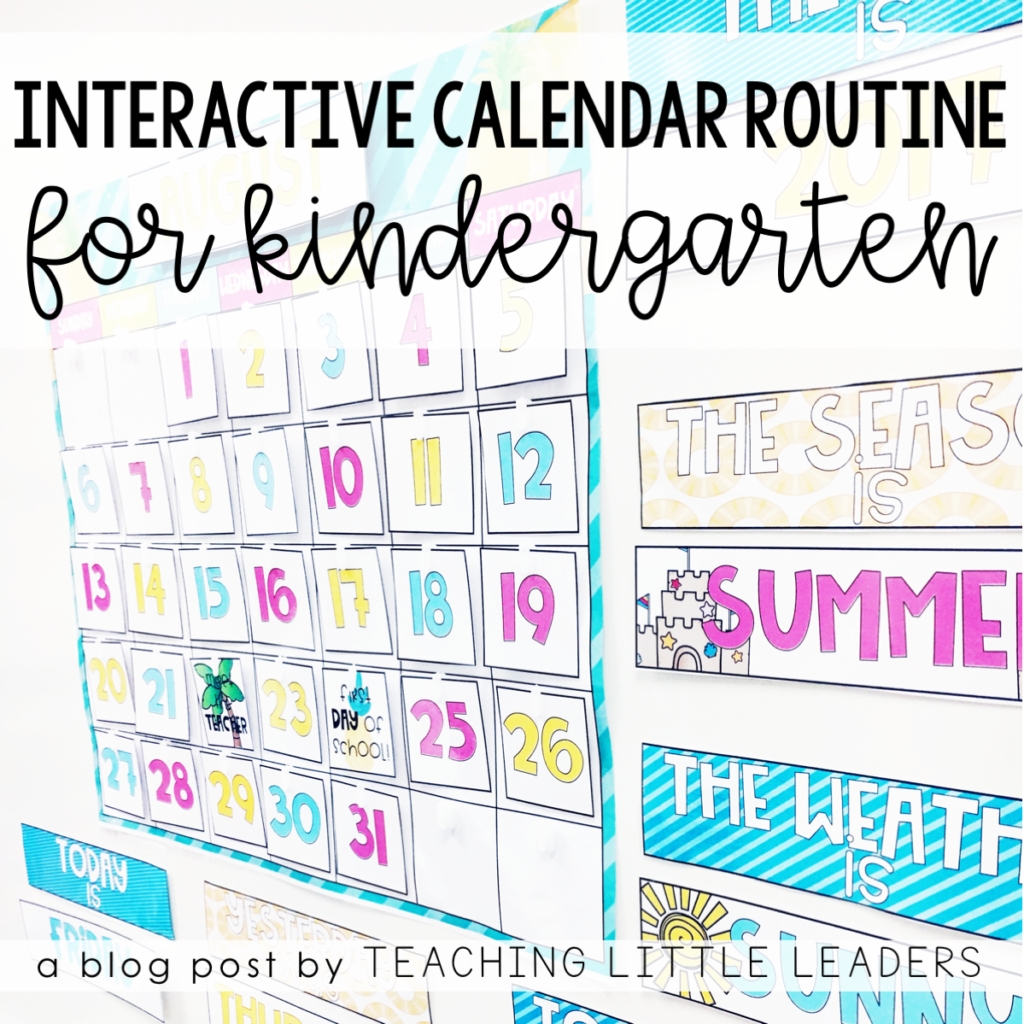 Interactive Calendars For Kindergarten