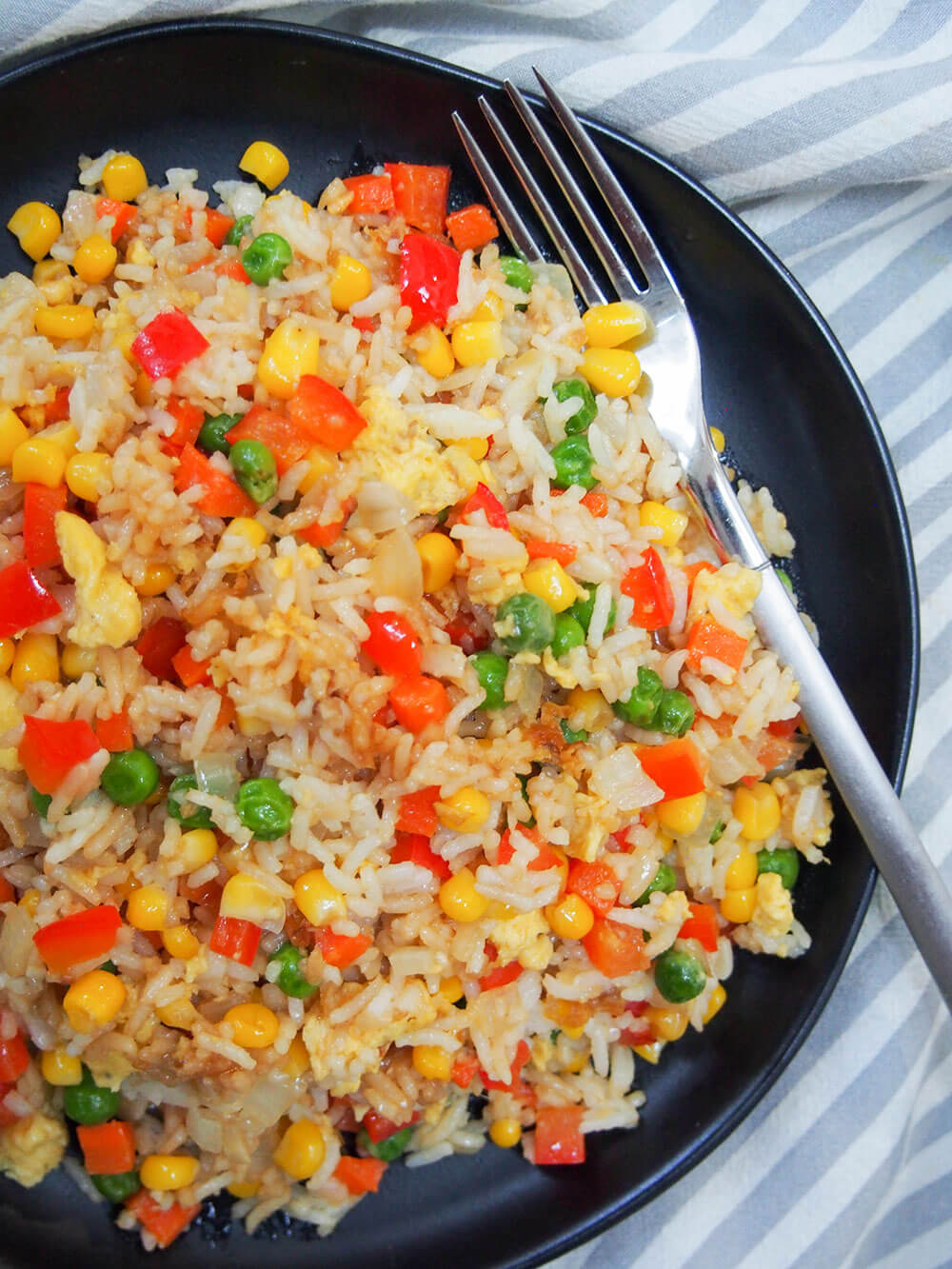 Vegetable Egg Fried Rice Carolines Cooking