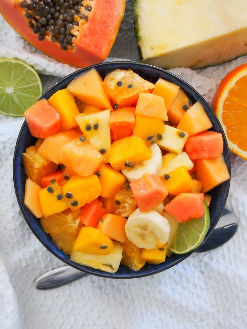 Tropical Fruit Salad Carolines Cooking