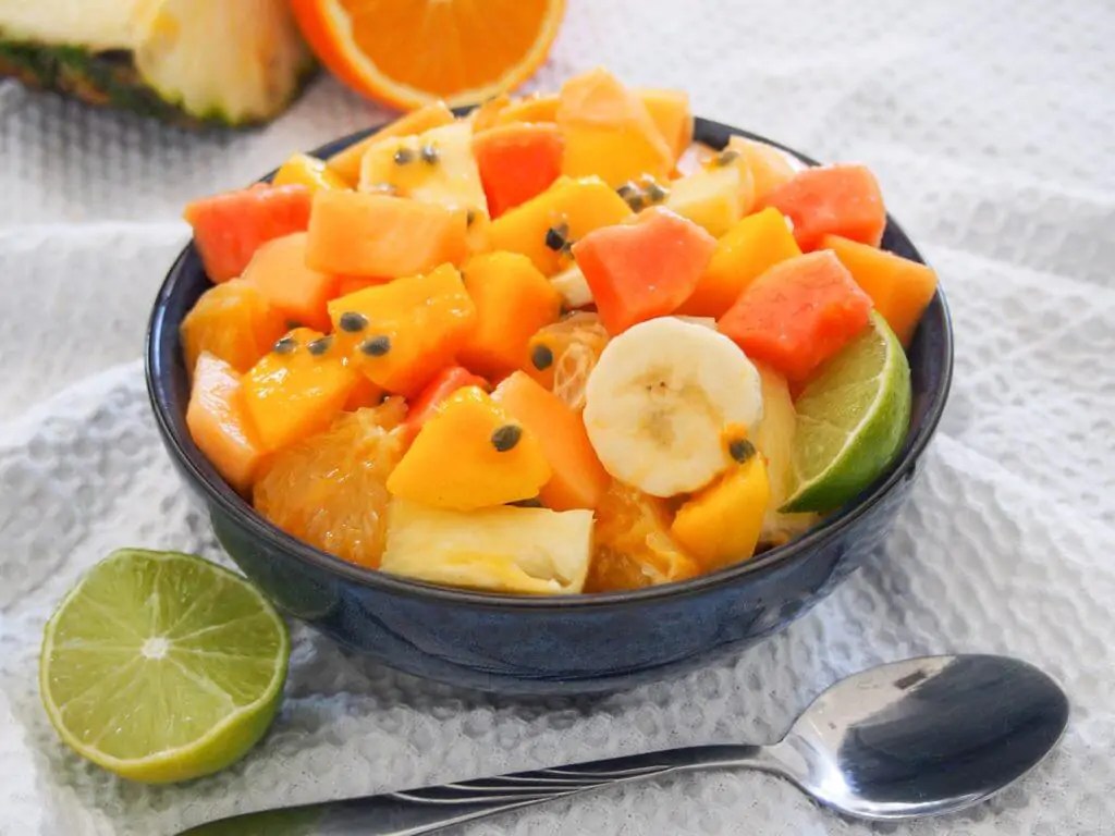 Tropical Fruit Salad Carolines Cooking