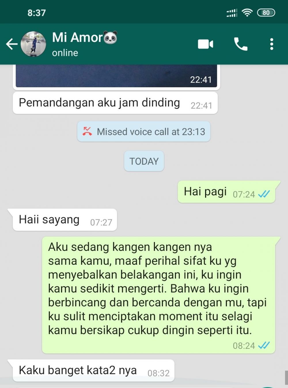 Contoh Chat Izin Sakit Kerja Homecare24