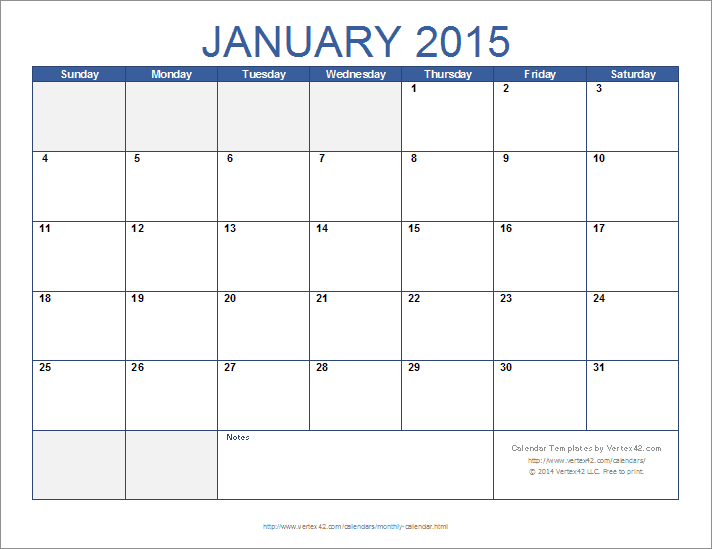 Monthly Calendar Template In Excel Printable Calendar Collection